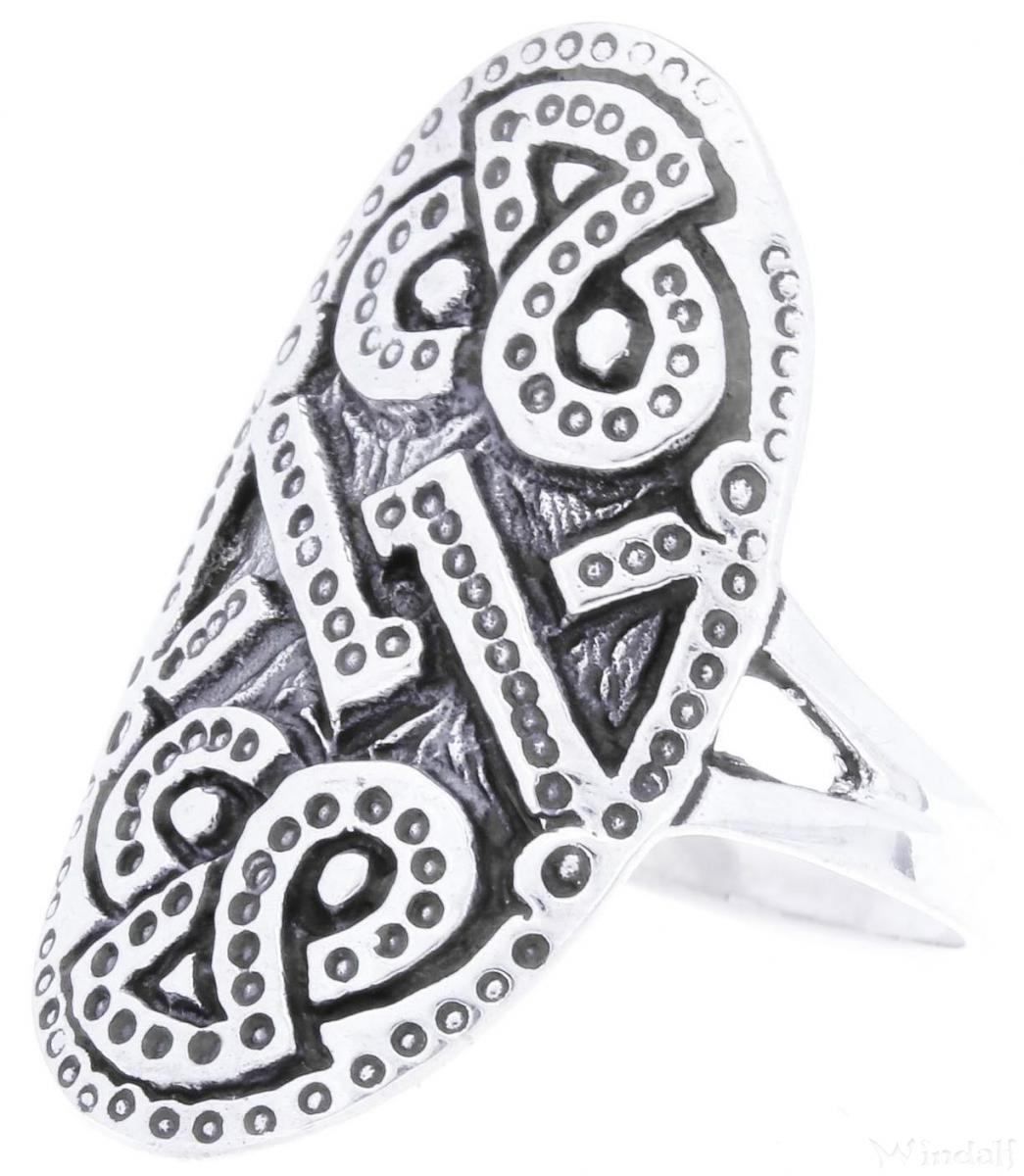WINDALF Wikinger Frauen Ring DAGAZ 23 mm Runen Symbol Schutzring Silber ...