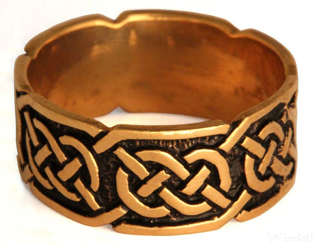 WINDALF Keltischer Ring LUGH 9 mm Freundschaftsring Bronze - Celtic ...